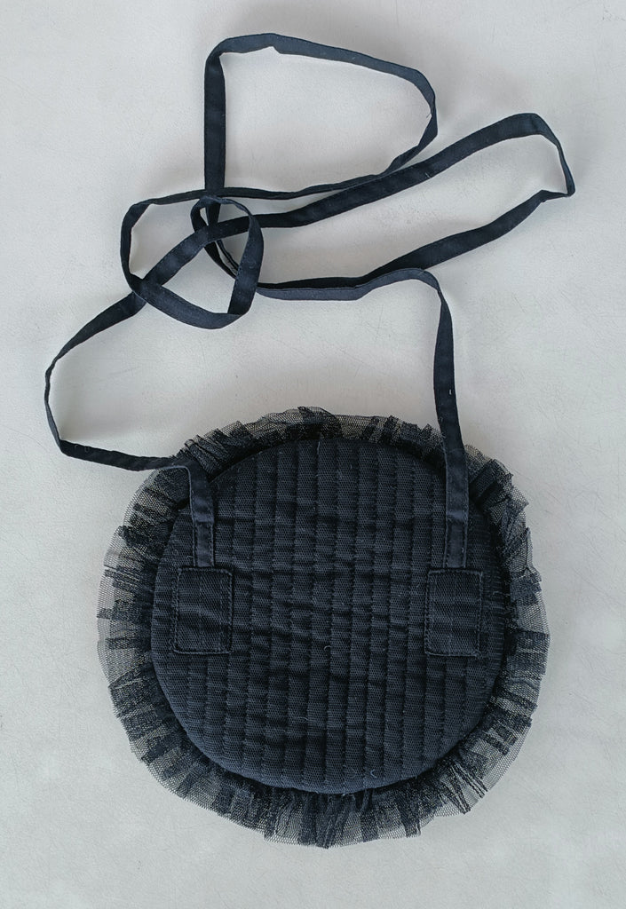 Black Tulle Solid Color Quilted Ruffle Baby Purse – Yo Baby Wholesale